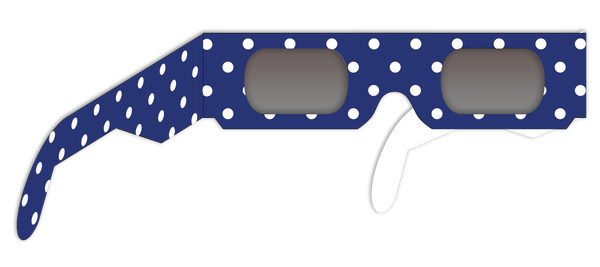 Polka Dot Eclipse Glasses - Lucy Desi Museum